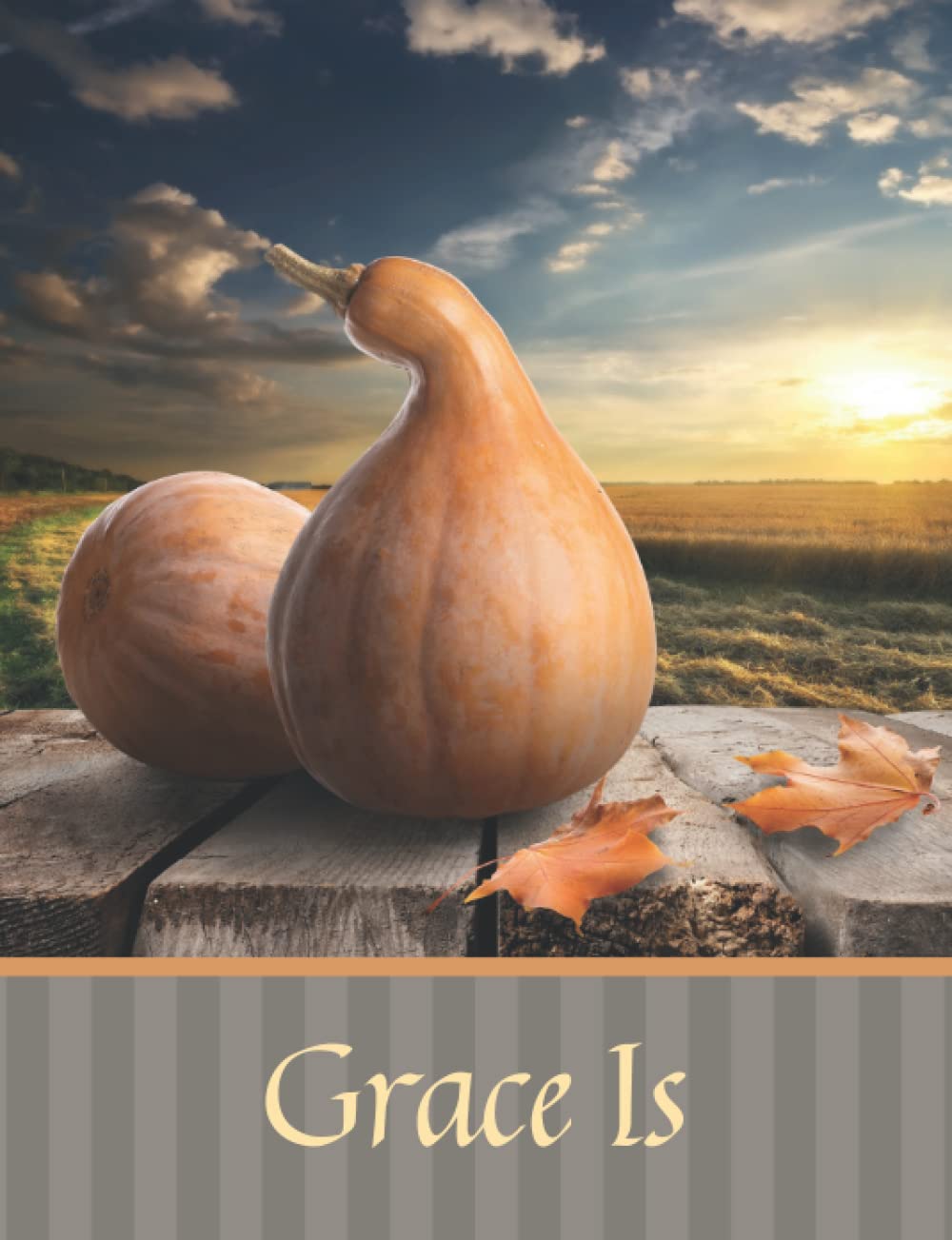 Grace Is 14 (M) Gratitude Fall Harvest Themed Journal Notebook ...