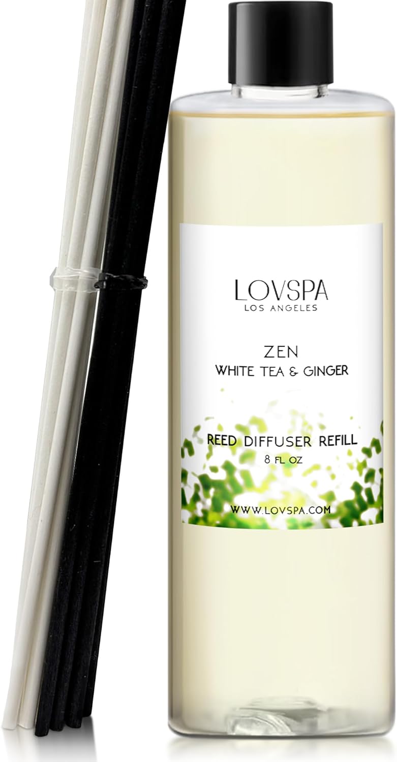 Amazon.com: LOVSPA Reed Diffuser Oil Refill/Zen White Tea & Ginger ...