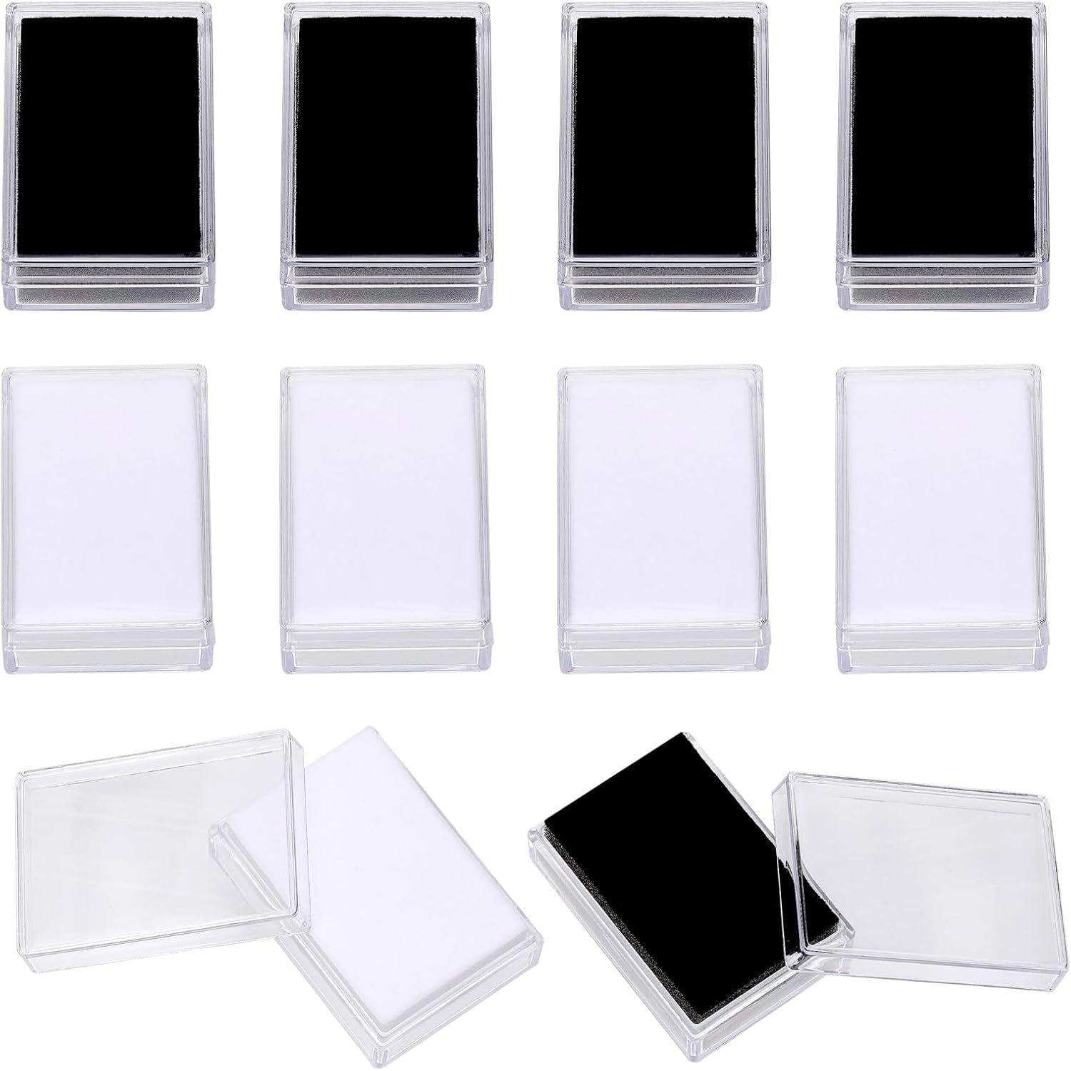 Amazon.com: CHGCRAFT 10Pcs 2Colors Clear Gemstone Box Small Loose ...