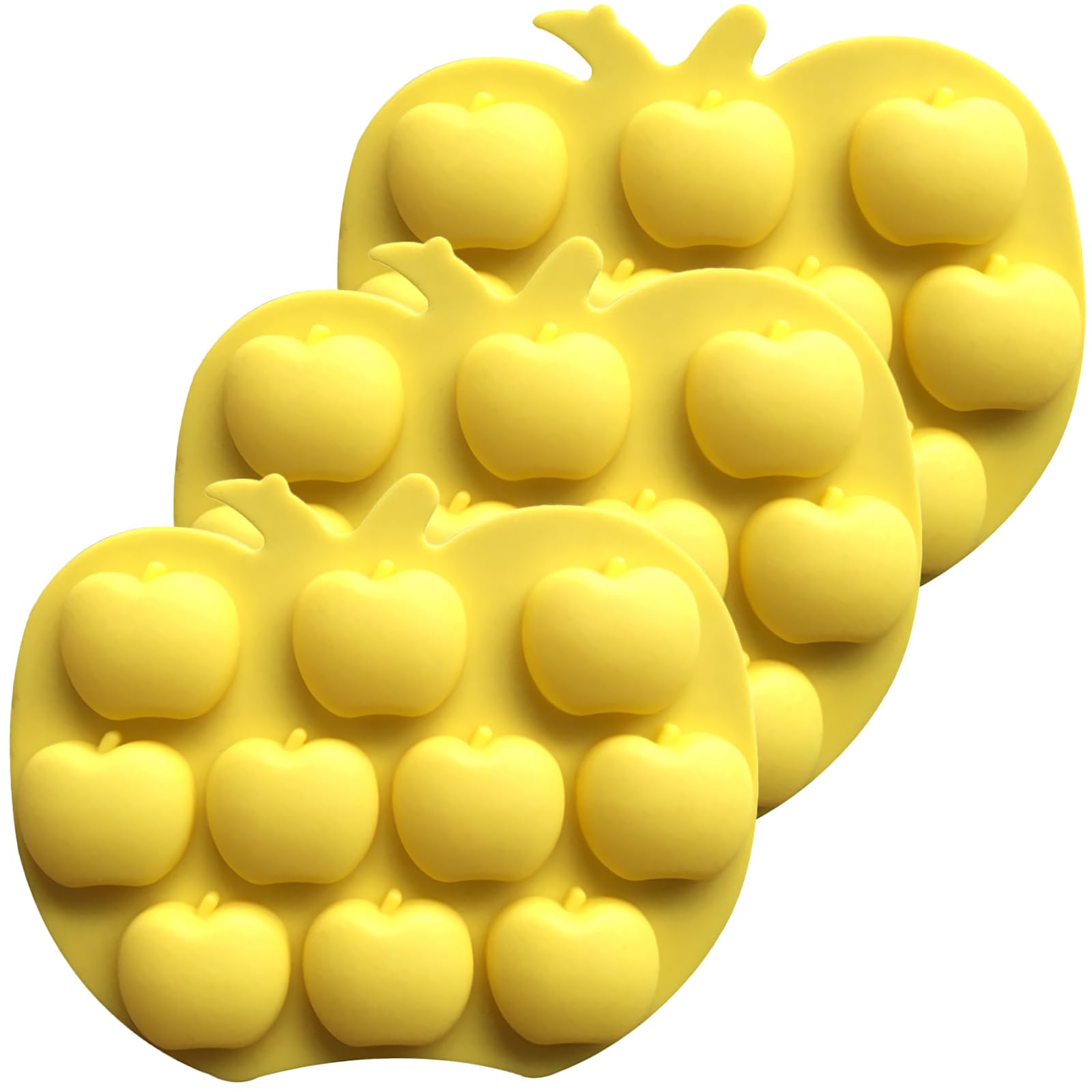 Amazon.com: Zarbulon 3Pcs Little Apple Silicone Molds Autumn Fall Apple ...