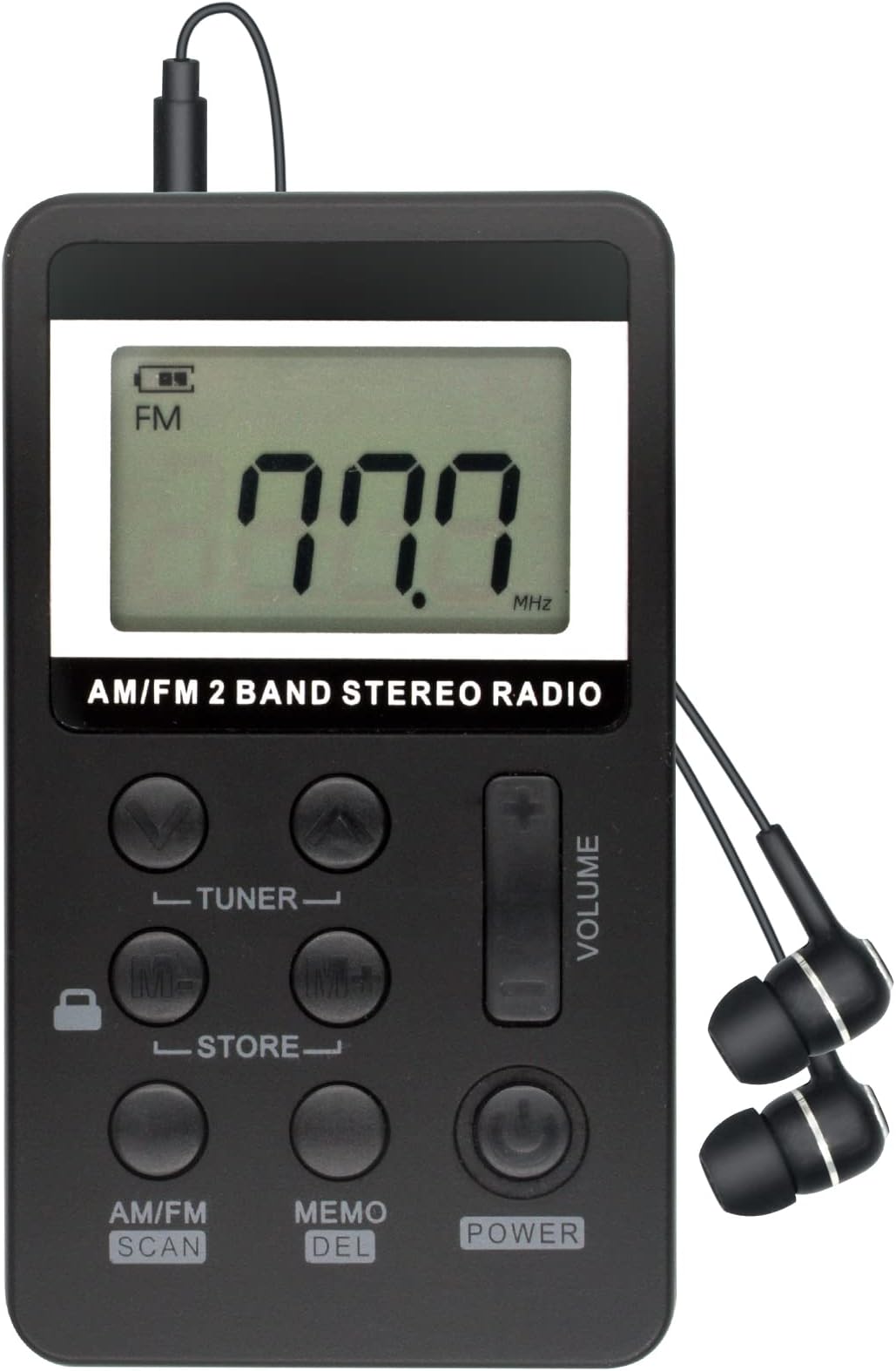 Amazon.com: VR Robot Pocket AM FM Radio, Personal Portable Digital ...