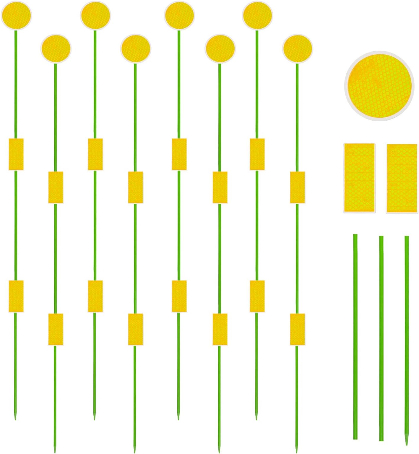 Amazon.com: JAOTREL Driveway Reflectors Markers for Snow Plowing, 36-48 ...