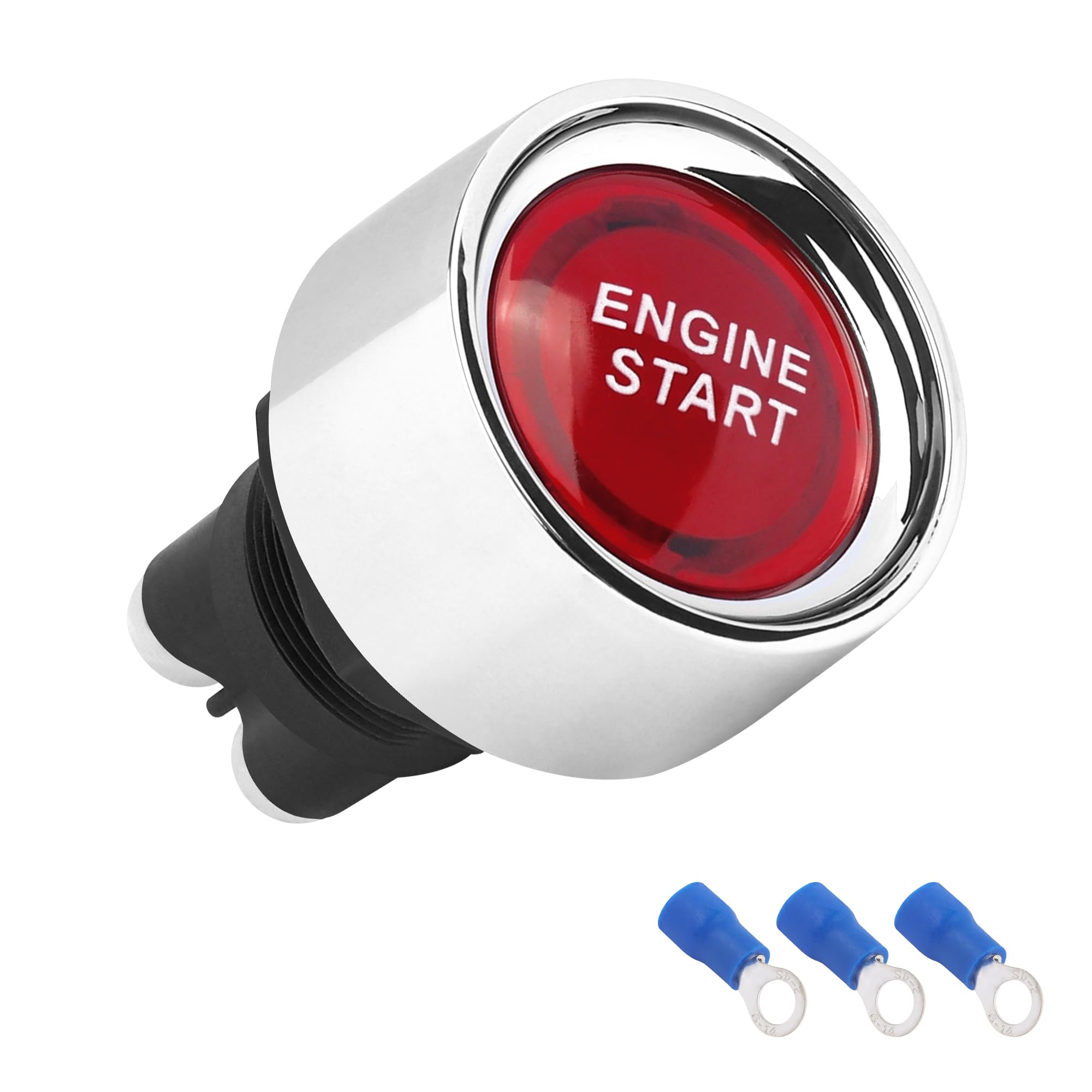 Amazon.com: Car Engine Ignition Switch,Momentary Push Button Switch ...
