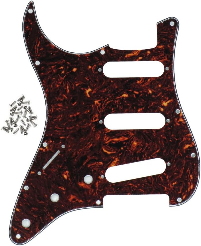 Buy FLEOR Left Handed SSS Strat Pickguard Guitar Scratch Plate for ...