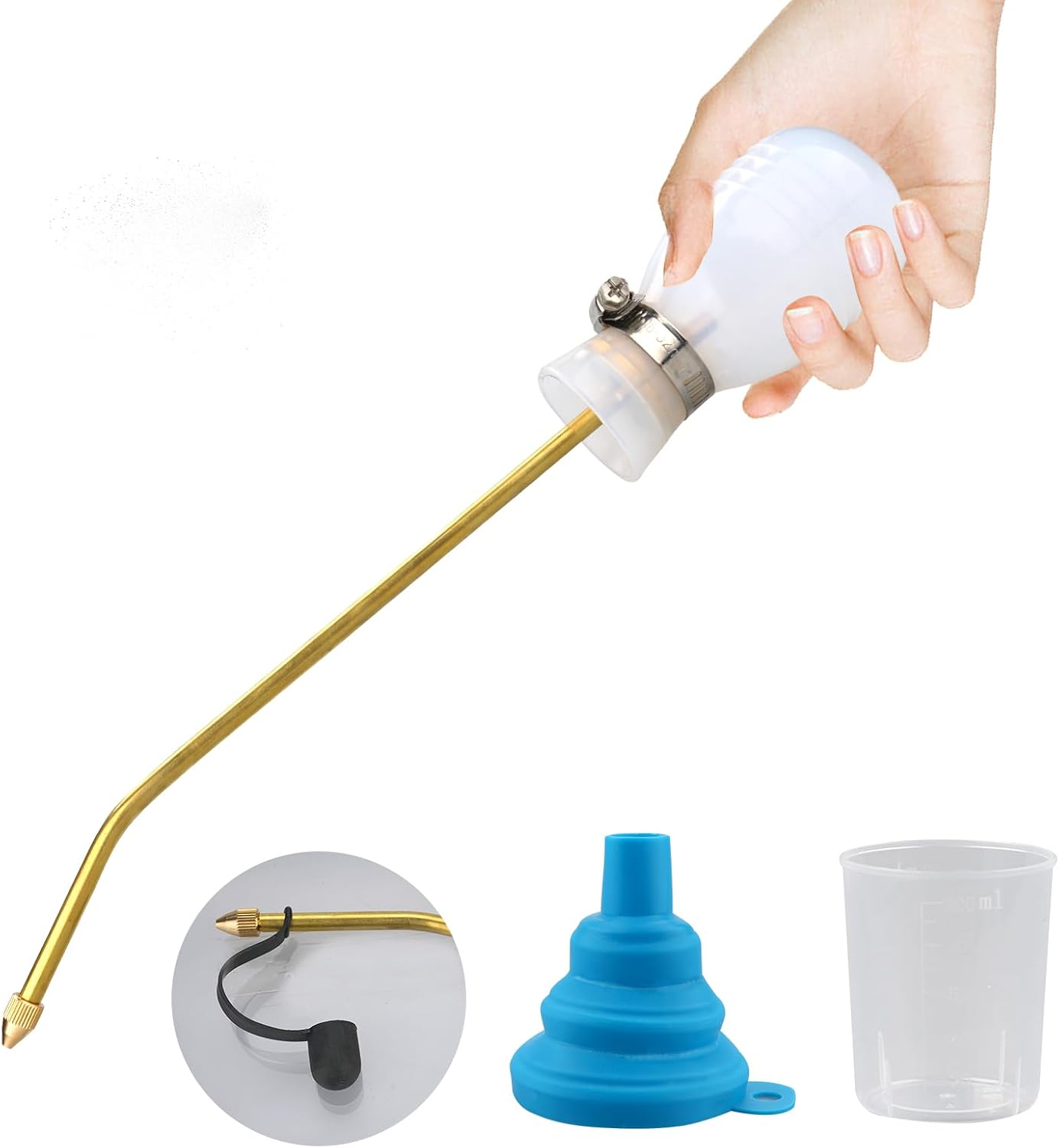 Amazon.com: Powder Duster, Powder Nozzle Hand Duster, Powder Applicator ...