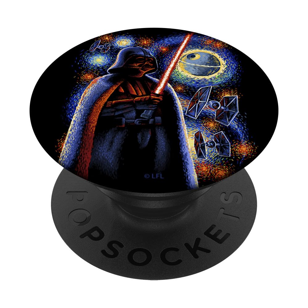 Amazon.com: Star Wars Darth Vader Starry Night Paint Galaxy PopSockets ...