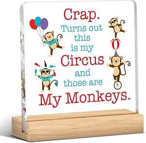 Amazon.com: Funny Office Desk Decor, Bosses Day Gifts for Women Men ...