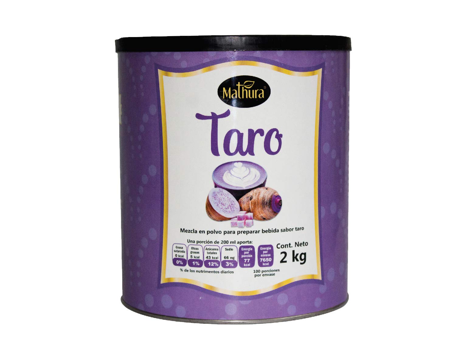 Mathura Taro Mezcla En Polvo Para Preparar Bebida Sabor Taro - 2 Kg ...
