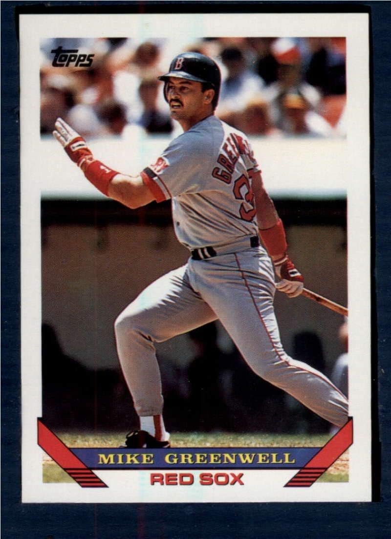 Amazon.com: 1993 Topps Baseball #323 Mike Greenwell Boston Red Sox ...