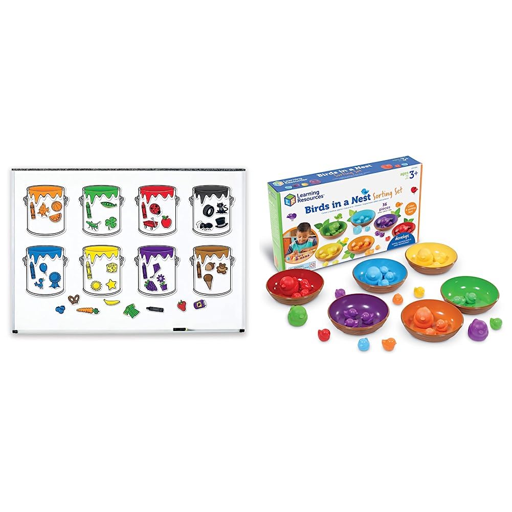 Amazon.com: Learning Resources Splash of Color Magnetic Sorting Set and ...