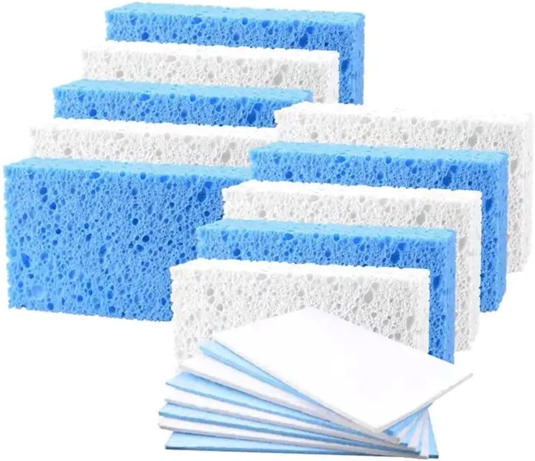 Amazon.com: UniqueLot Compressed Cellulose Pop Up Sponges for Kitchen ...