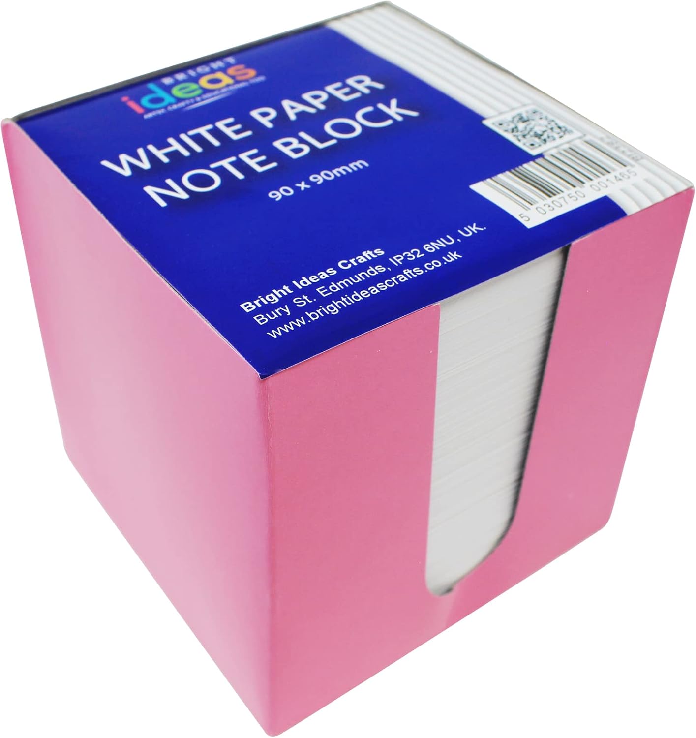 Bright Ideas Note Block Card Box White Sheets : Amazon.co.uk ...