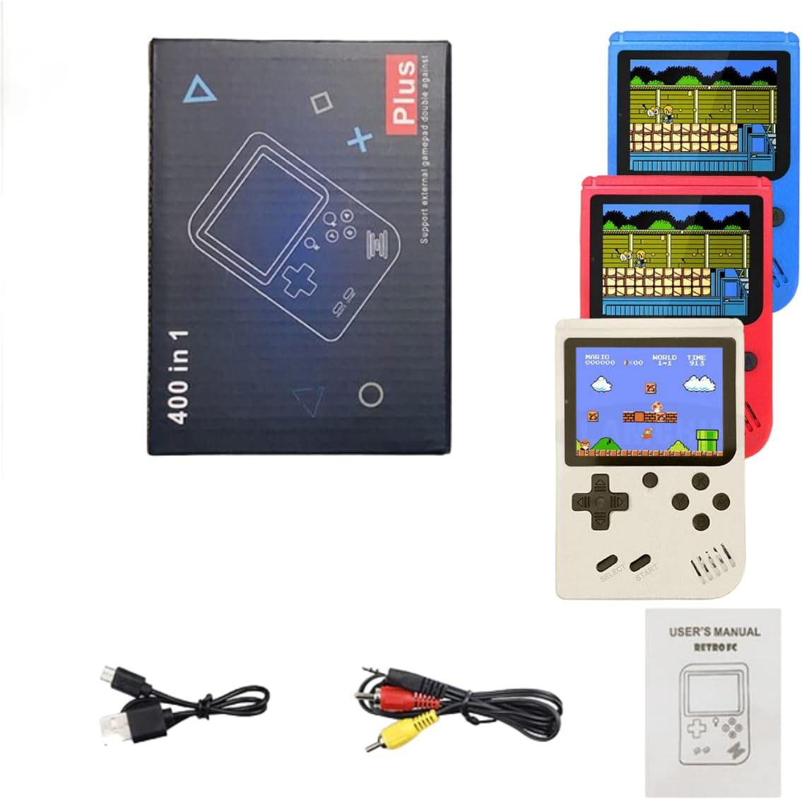 Mini Game 400 Jogos Na Memória Portátil Retrô | Amazon.com.br