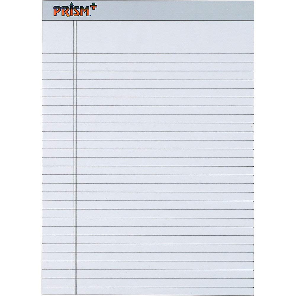 Amazon.com : TOPS Prism Writing Pads, 8-1/2" x 11-3/4", Legal Rule ...