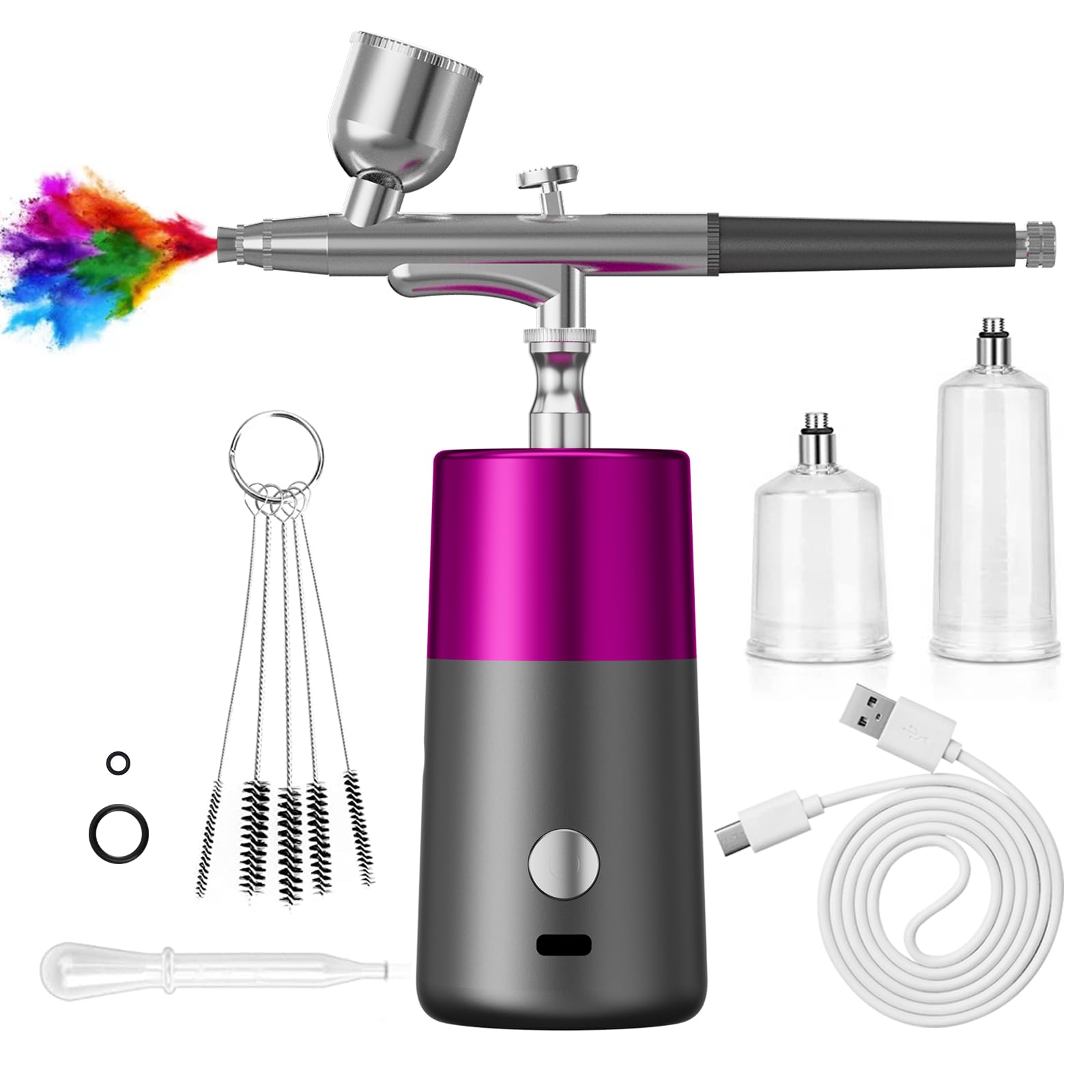 Amazon.com: Airbrush Kit with Compressor High Pressure Air Brush Set ...