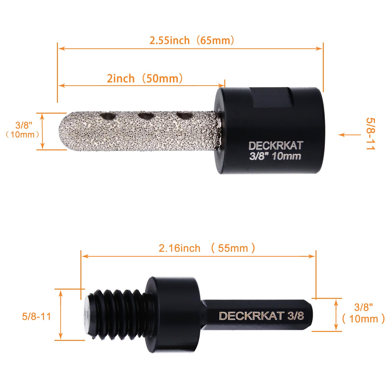 Snapklik.com : 3/8” Diamond Finger Milling Bit, 10mm Round Dry Grinding ...