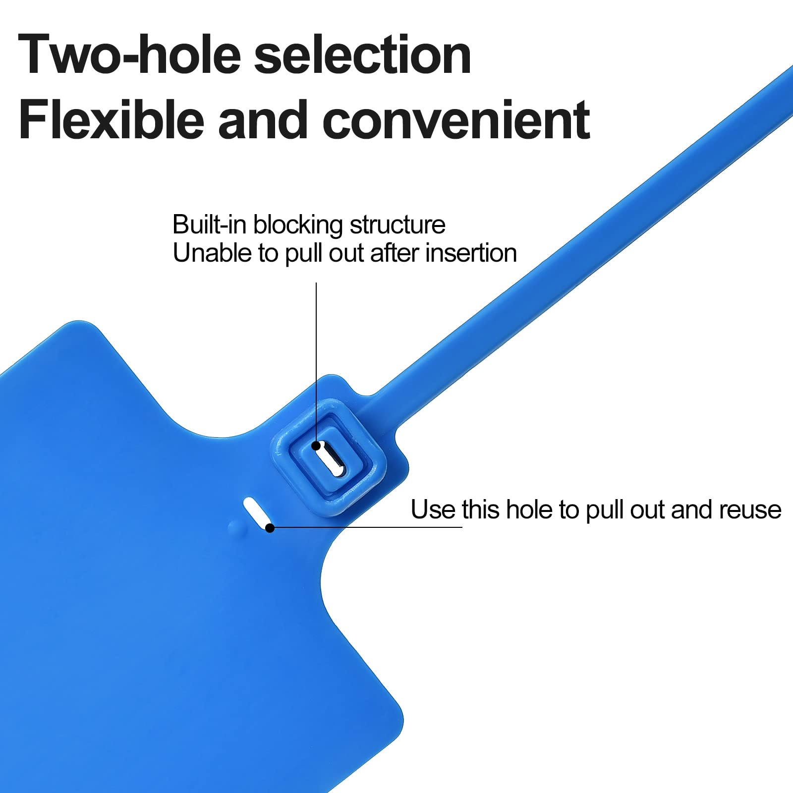 Snapklik.com : LeadSeals 100 Blue Plastic Tags Water Proof Shipping ...