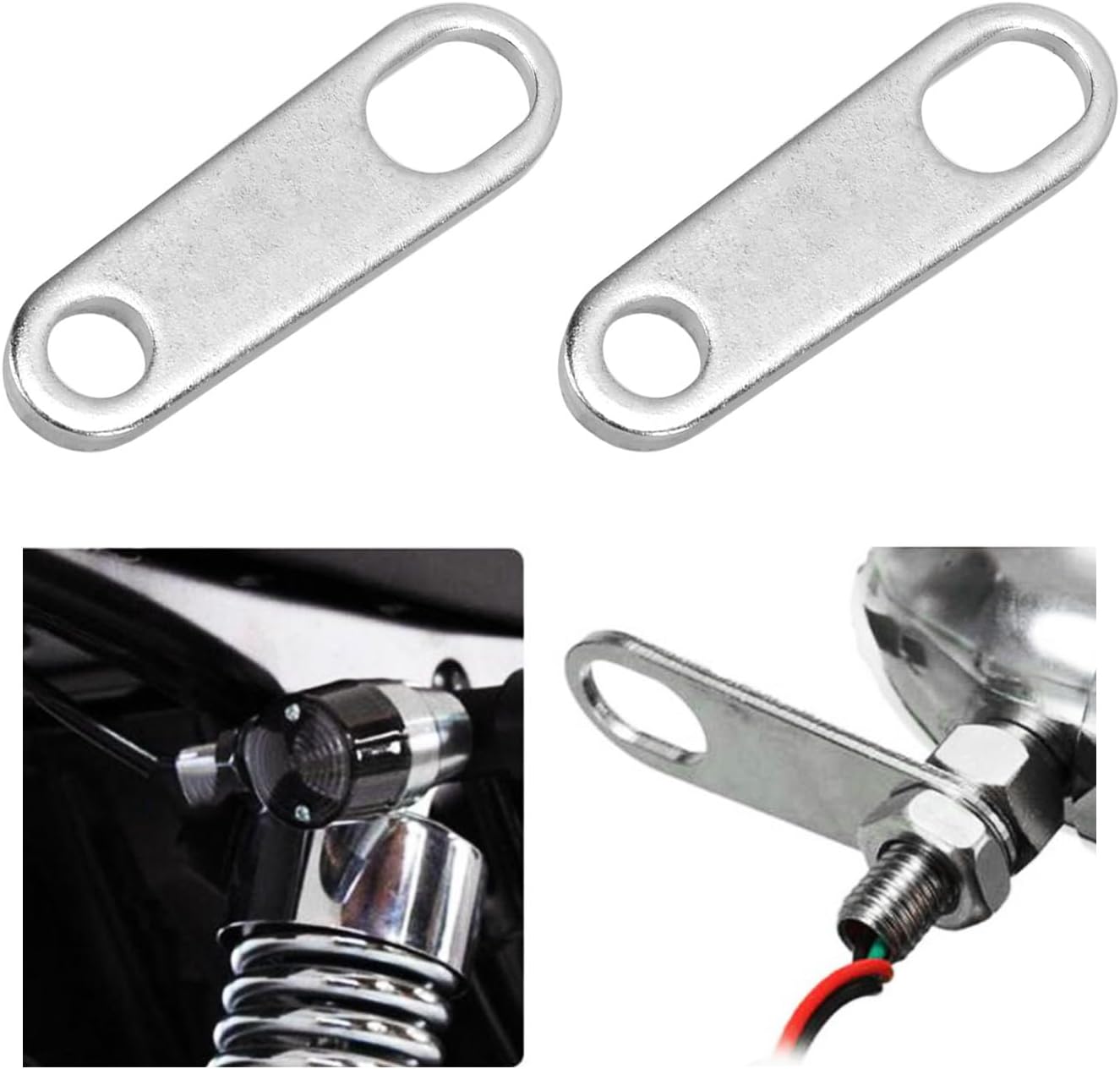 Amazon.com: Dickno 2 PCS Motorcycle Turn Signals Brackets, Metal ...