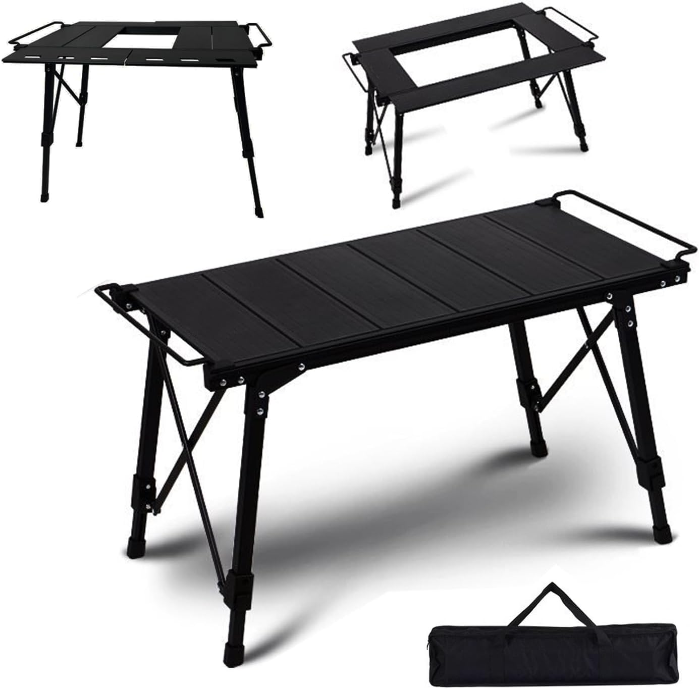 Amazon.co.jp: アウトドアIGTテーブル 拡張可能のアルミIGTローテーブル フォールディング アルミローテーブル igt対応 3ユニット フォールディングテーブル 0.5ユニット ...