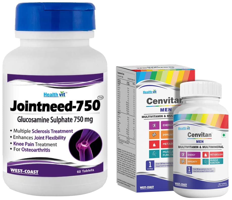 Healthvit Cenvitan Multivitamin for Men - 60 tablets with 24 Nutrients ...