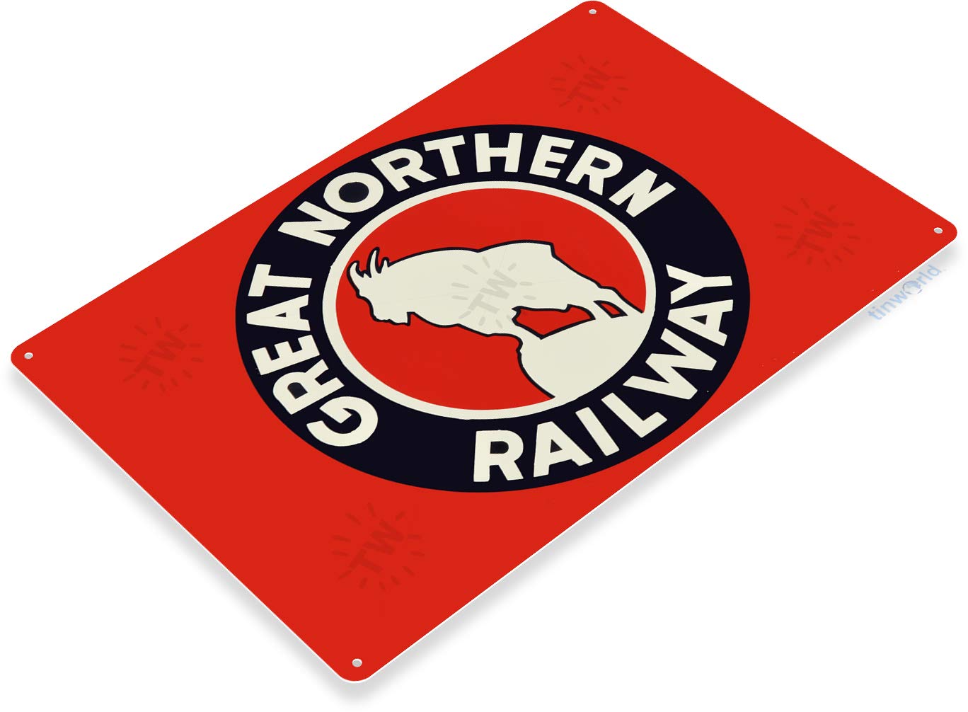 Snapklik.com : Tin Sign: Great Northern Railway Railroad Train Station ...