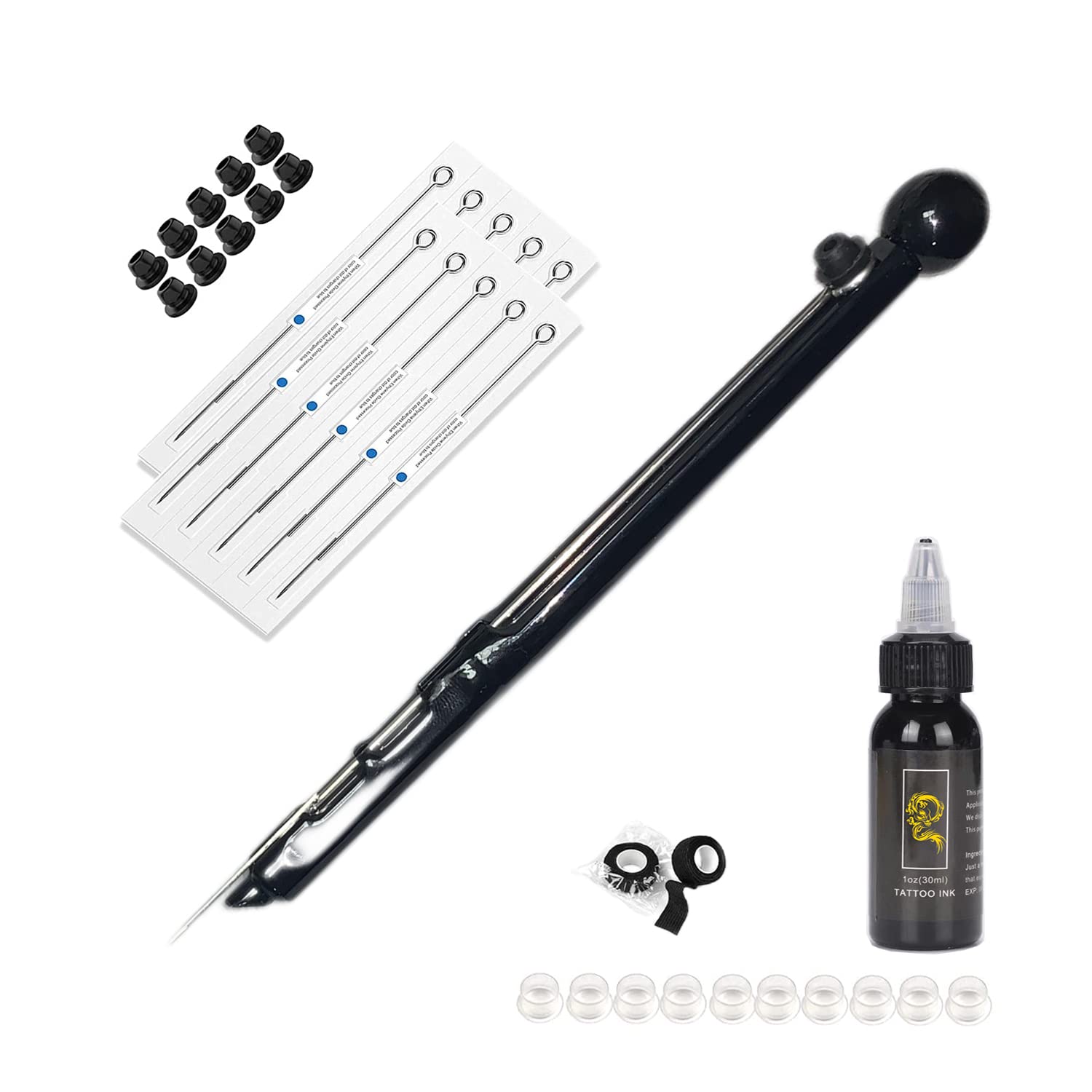 Amazon.com: Hand Stick and Poke Kit with Ink and , Home Manual DIY Tool ...