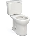 TOTO Drake Two-Piece Elongated 1.6 GPF Universal Height TORNADO FLUSH ...