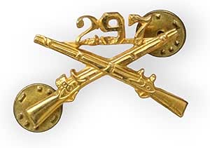 Amazon.com: Army Officer'S Collar Pin: 297Th Infantry Regiment - C/B ...