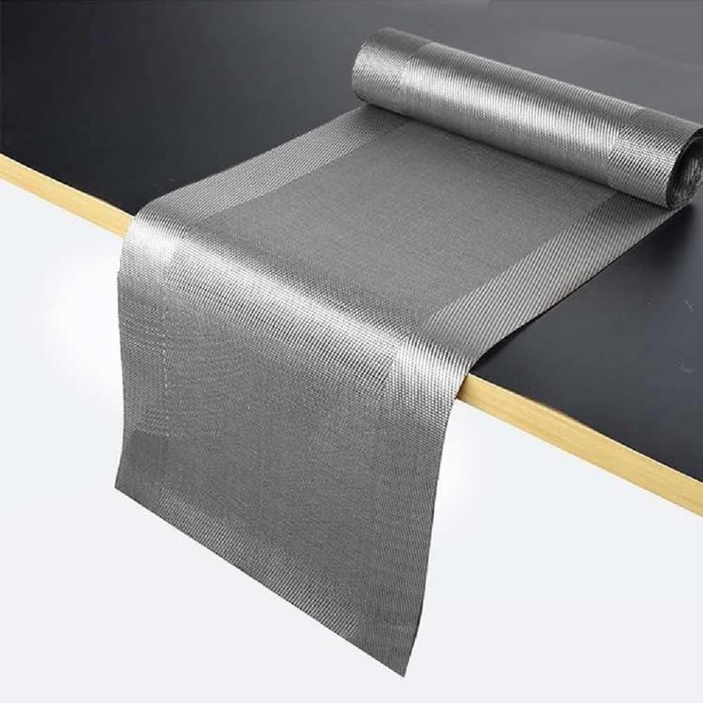Buy TASKHOUSE Woven Vinyl Table Runner Heat Resistant Washable ...