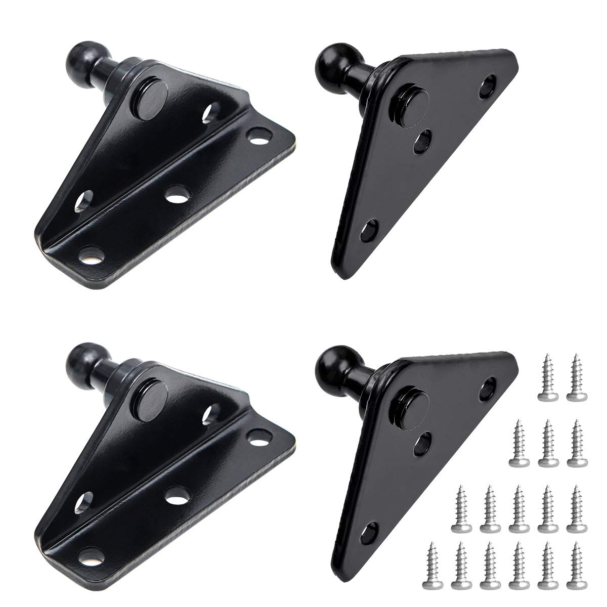 Snapklik.com : 10MM Gas Spring Lift Strut Bracket Ball Stud Black