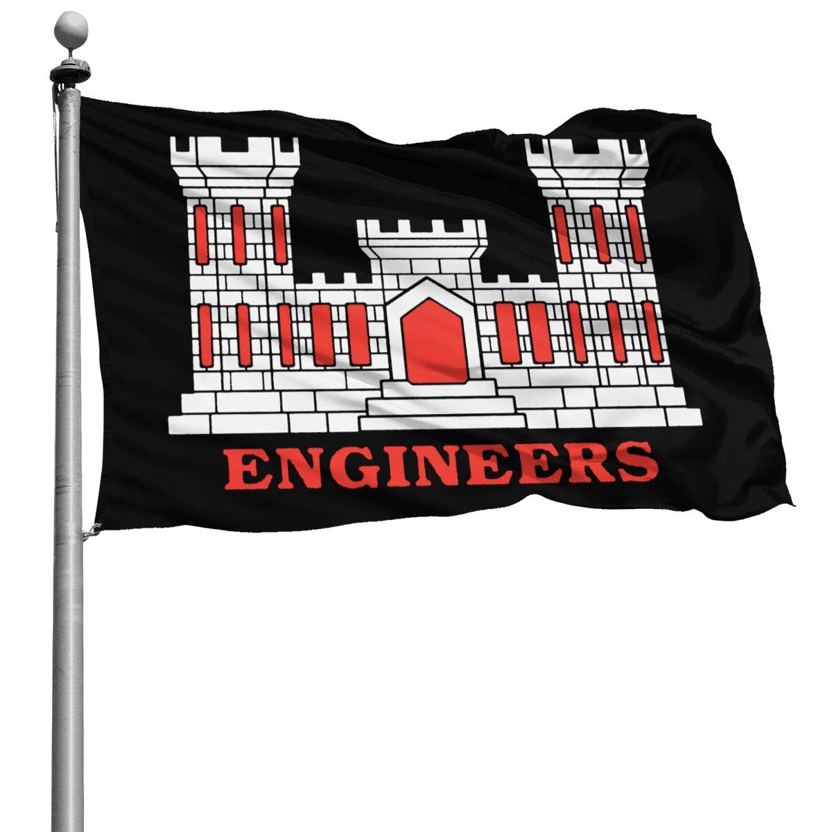 Amazon.com : Army-Engineers-Castle Garden Flag 4x6 Ft Home House Decor ...