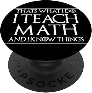 Amazon.com: Teaching Mathematics Funny Math Teacher Gift PopSockets ...