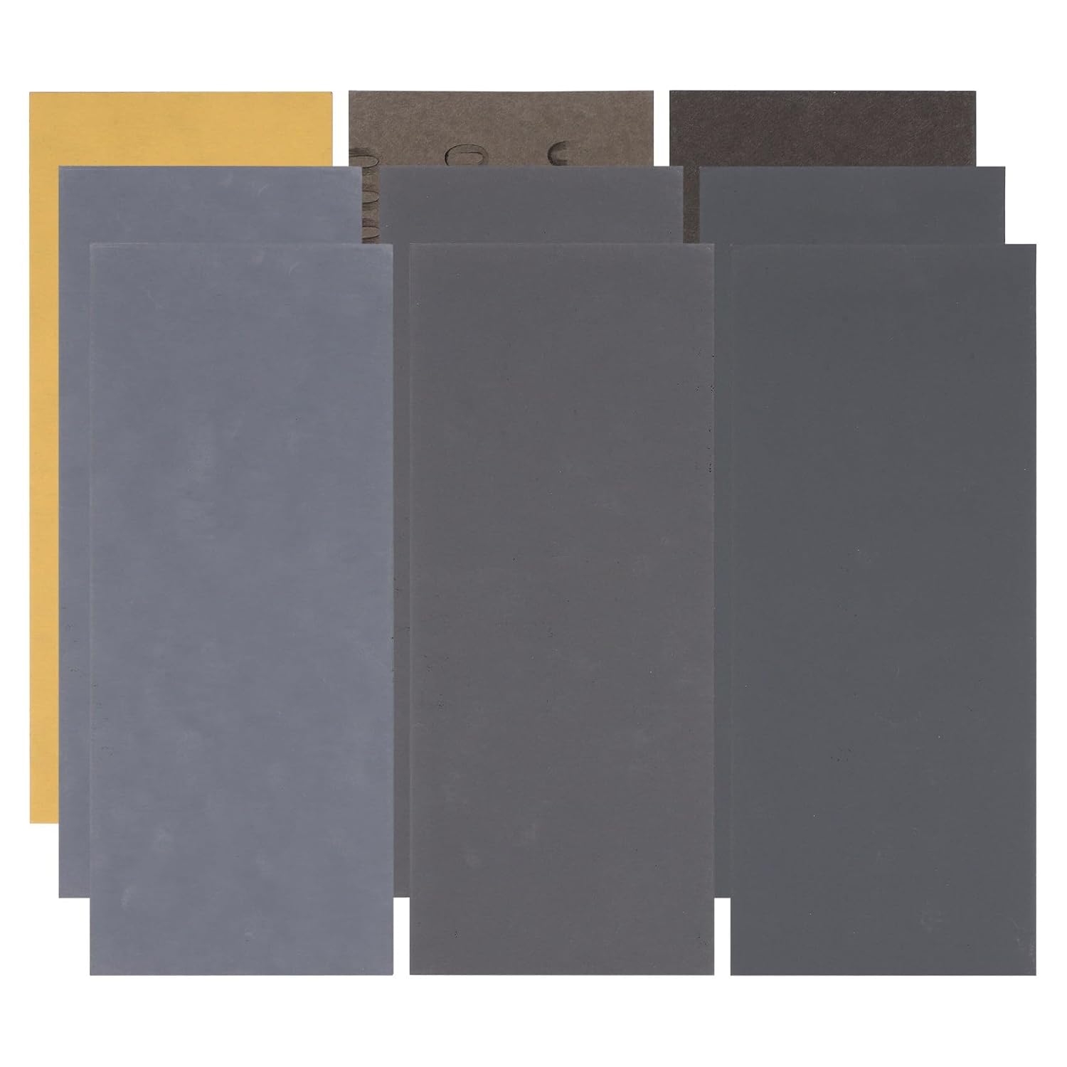 Srutueo 9 Pcs 3000 5000 7000 High Grit Wet and Dry Sandpaper Assortment ...