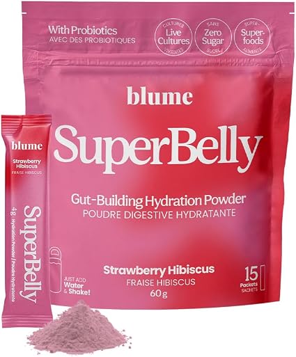 Blume SuperBelly Gut Health Hydration Packets, Sugar-Free, with ...
