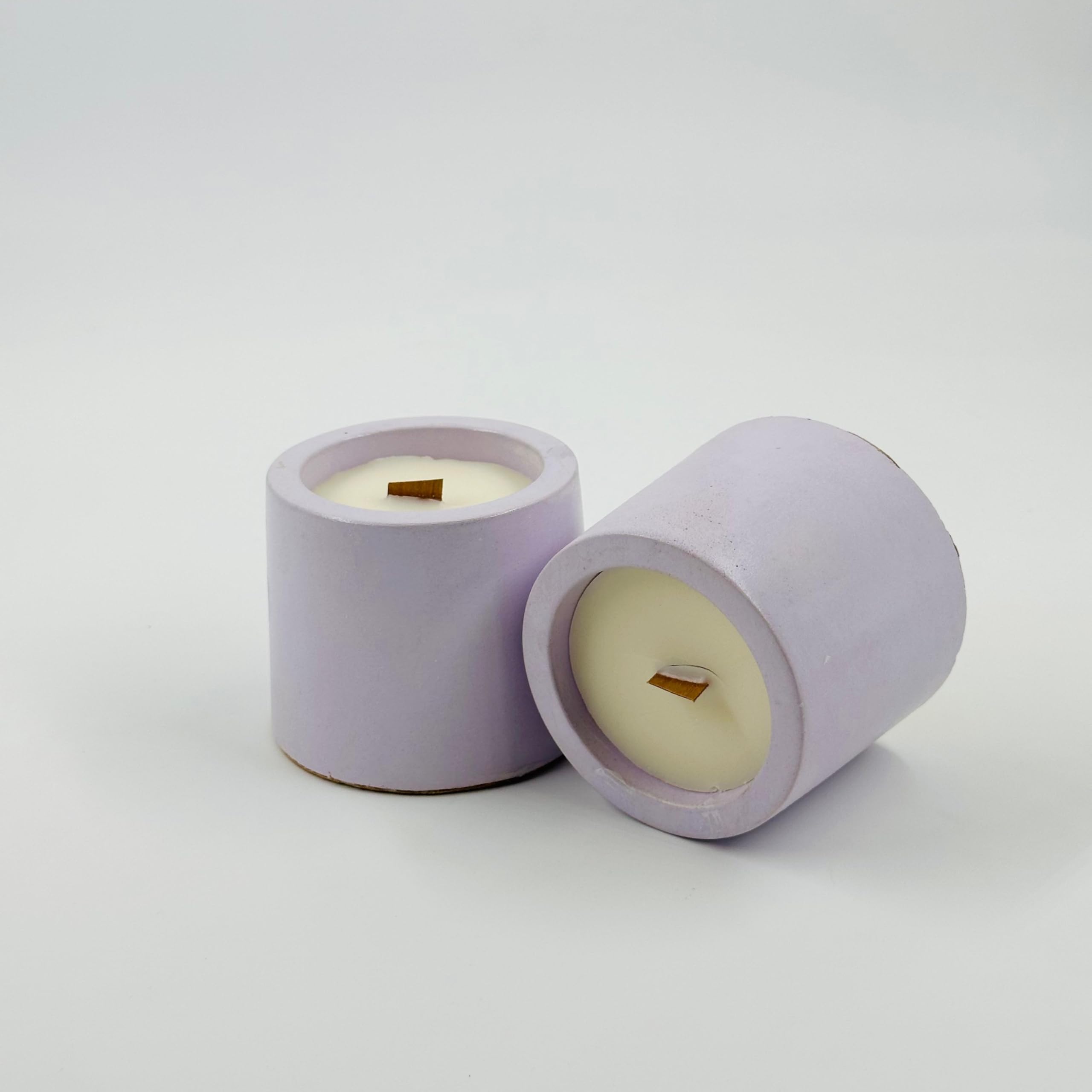 Shivaliya Collection High-Strength Concrete Trapezoid Shape Candle Jar ...