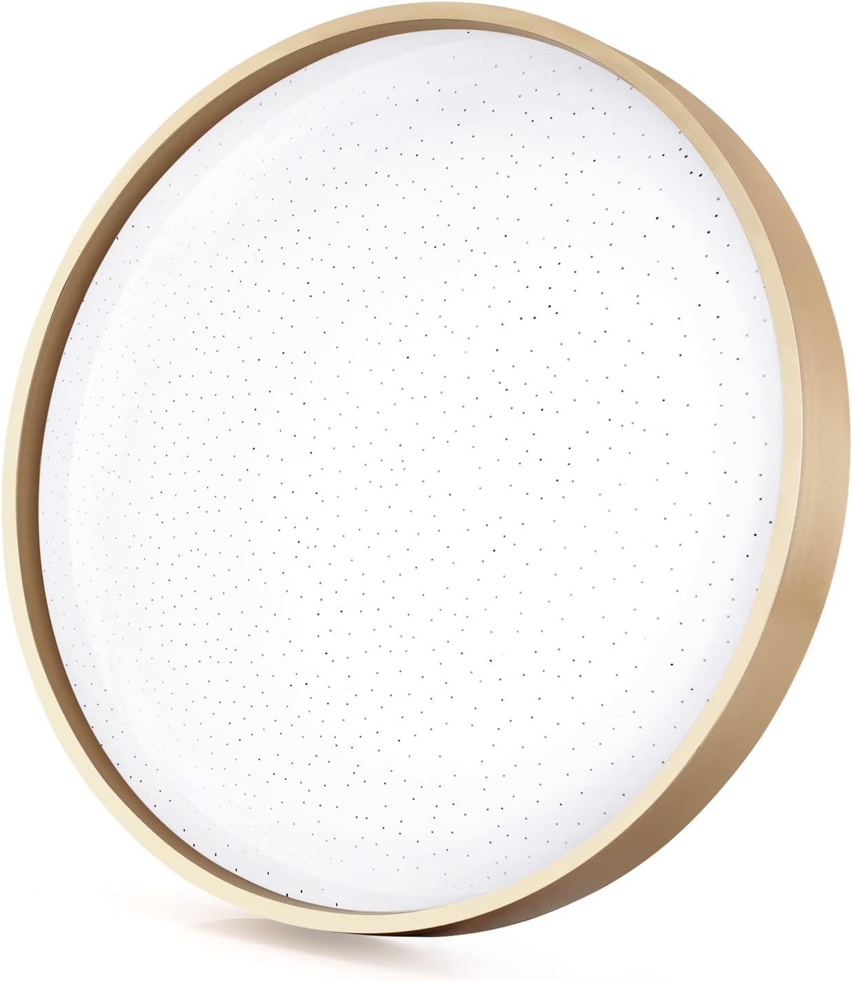 DLGGO LED Ceiling Light, Brushed Gold Bathroom Lights Ceiling 12W ...