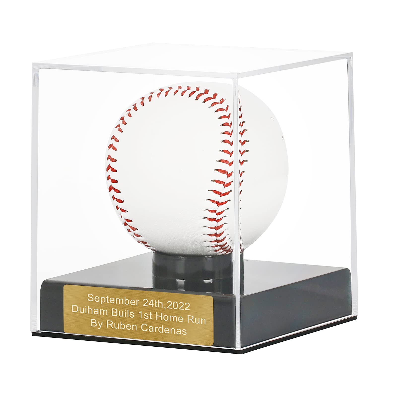 Amazon.com: Baseball Display Case, Baseball Holder Case with Engraving ...