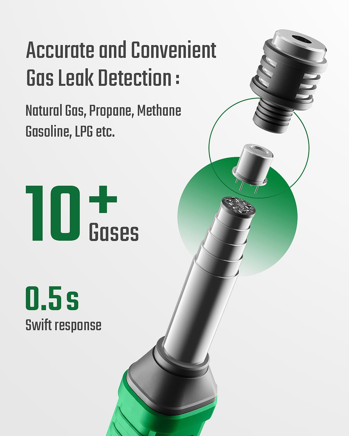 Snapklik.com : Natural Gas Detector, TopTes PT299 Gas Leak Detector