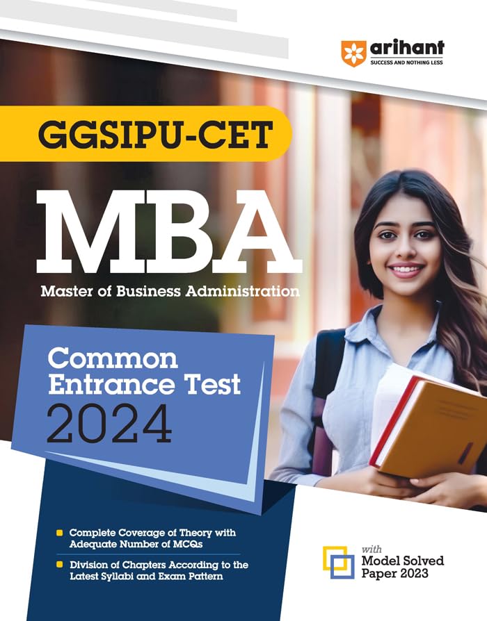 Buy Arihant GGSIPU CET MBA Common Entrance Exam Guide for 2024 Exams ...