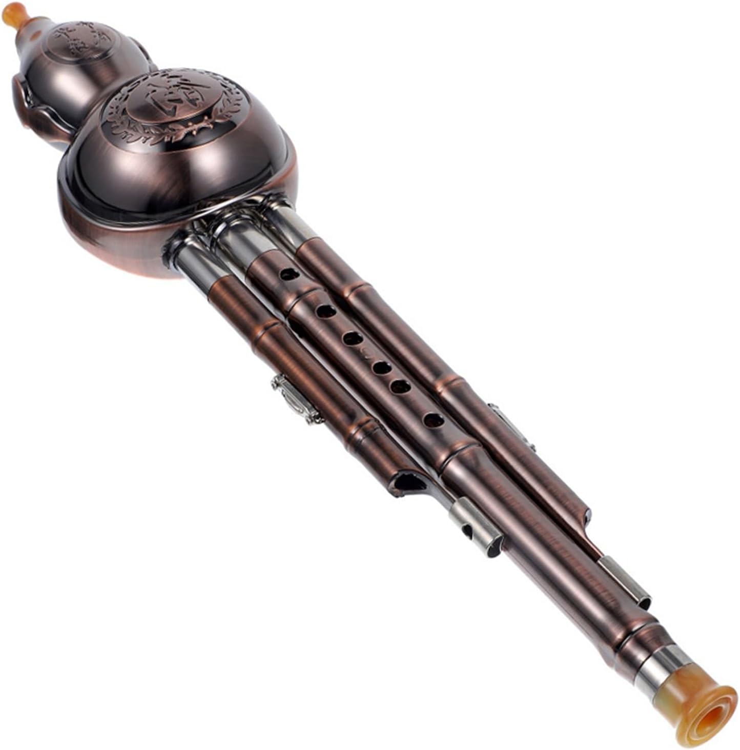 Amazon.com: Beginner Cucurbit Flute Chinese Hulusi Gourd Three Tone ...