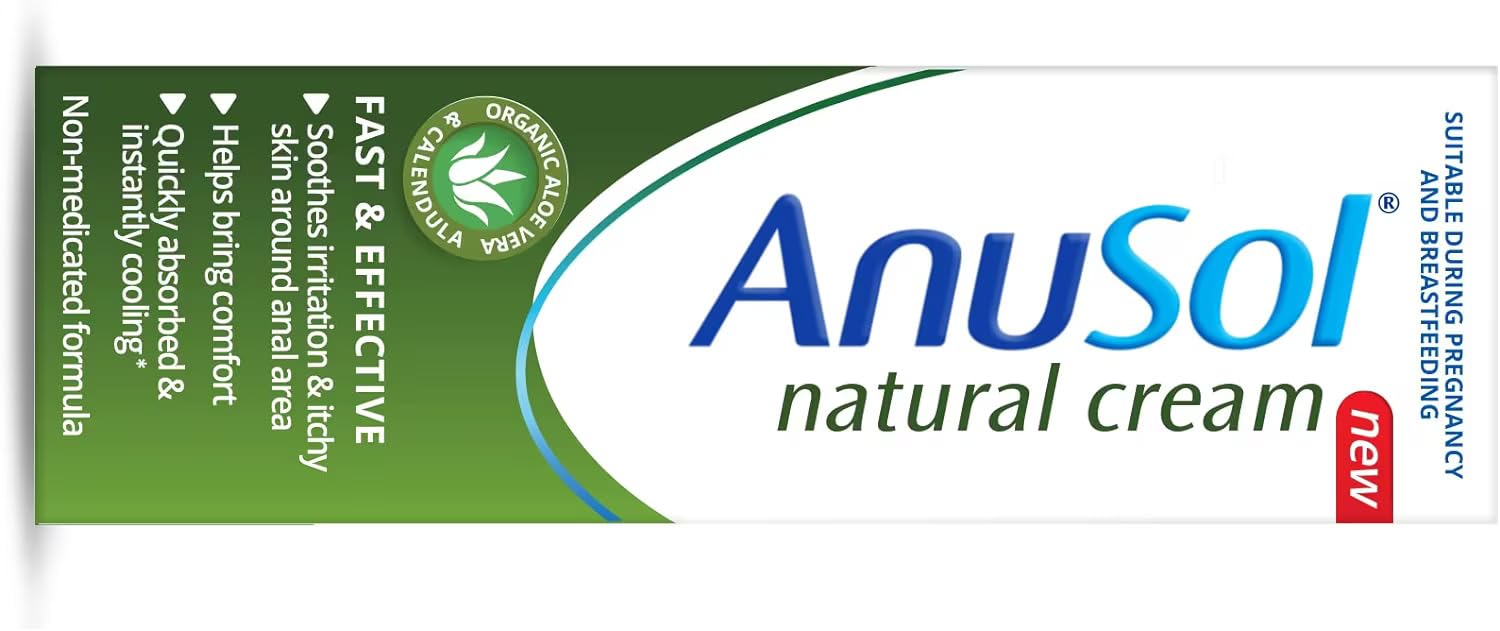 Anusol Natural Cream - 30g Cream with Natural Ingredients - Relieves ...