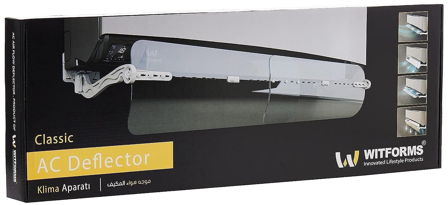 Buy Witforms Split AC Air flow Deflector, transparent and white Online ...