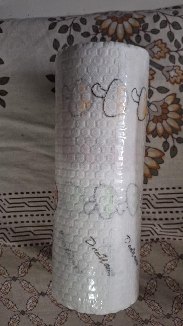 Raamesht Washable & Reusable Kitchen Towel Roll | 50 Sheet Pack of 1 ...