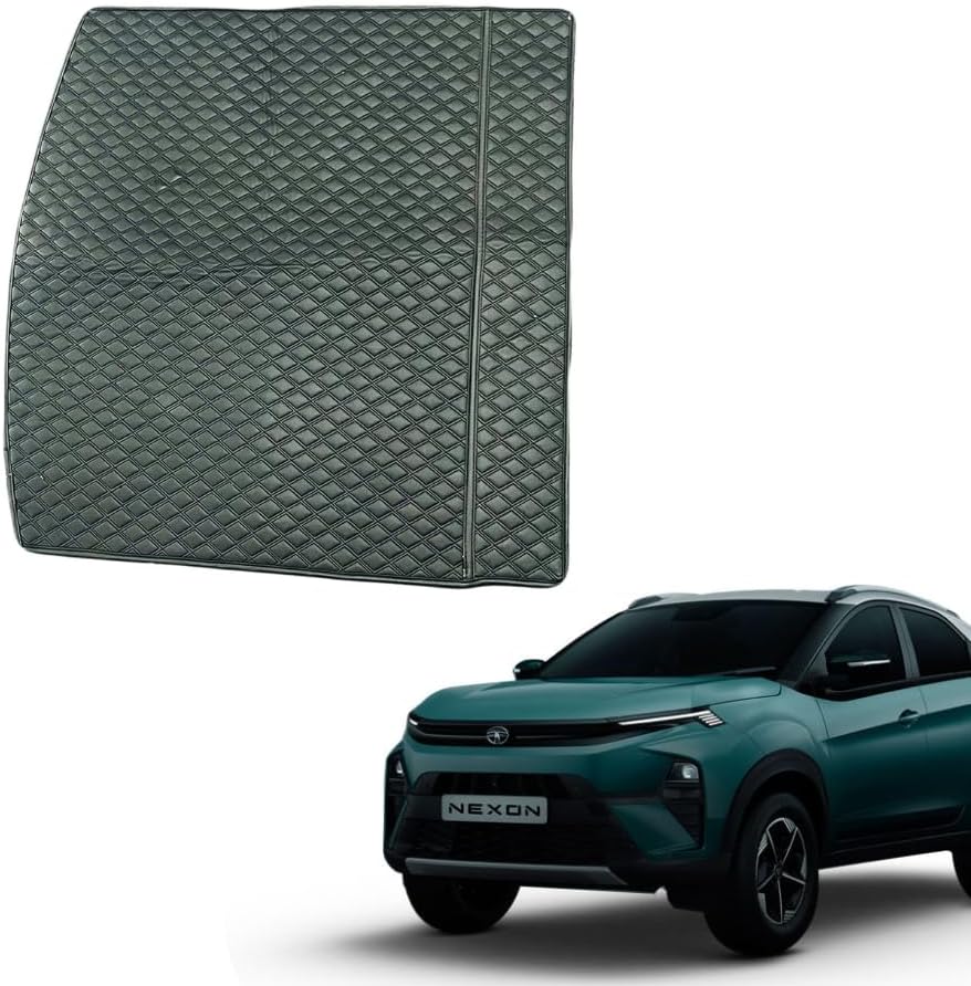 7D Luxury Car tata Nexon Mat/Dicky/Boot Mat Premium Leatherette (All ...