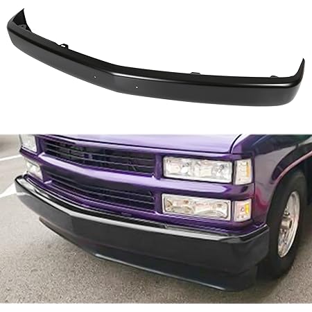 Amazon.com: ECOTRIC Front Bumper Face Bar Compatible with 1988-2000 Chevy Silverado GMC Sierra ...