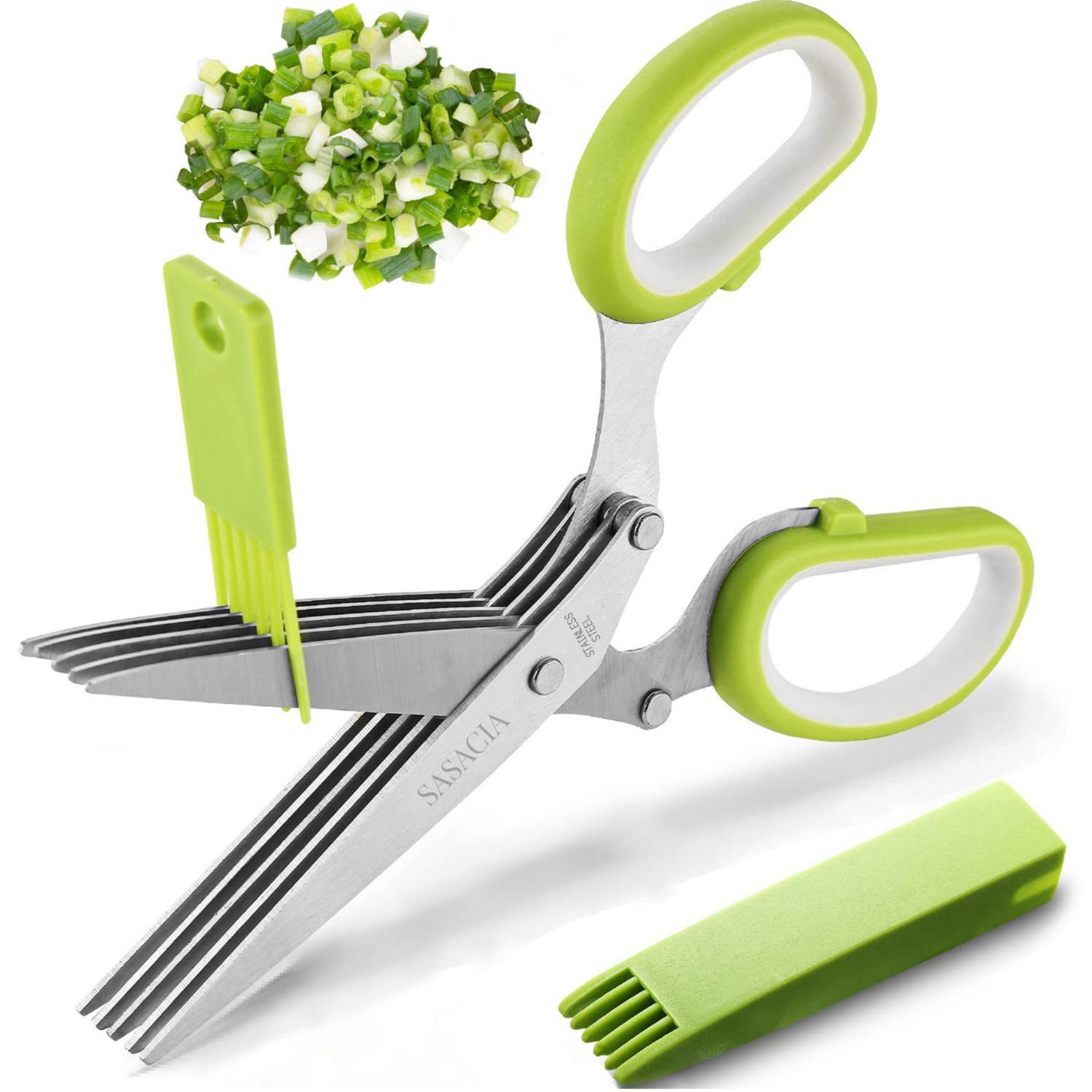REAL Scissors with 5 Multi Stainless Steel Blades - Cool Kitchen ...