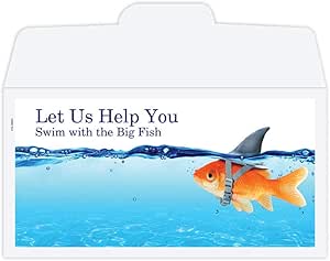 Amazon.com : Drive Up Envelopes - Swim With The Big Fish - 500/box ...