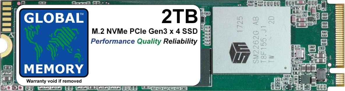 GLOBAL MEMORY 2TB M.2 2280 PCIe Gen3 x4 NVMe SOLID STATE DRIVE (SSD ...