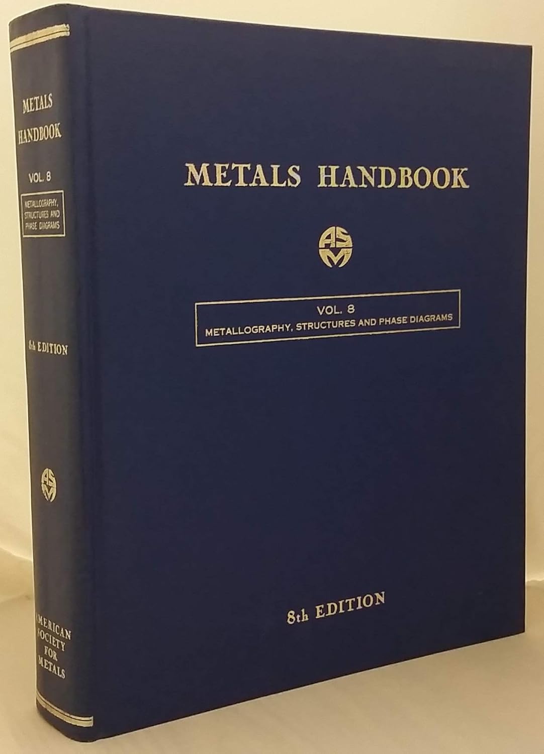 Amazon.com: Metals Handbook, Volume 8: Metallography, Structures and ...