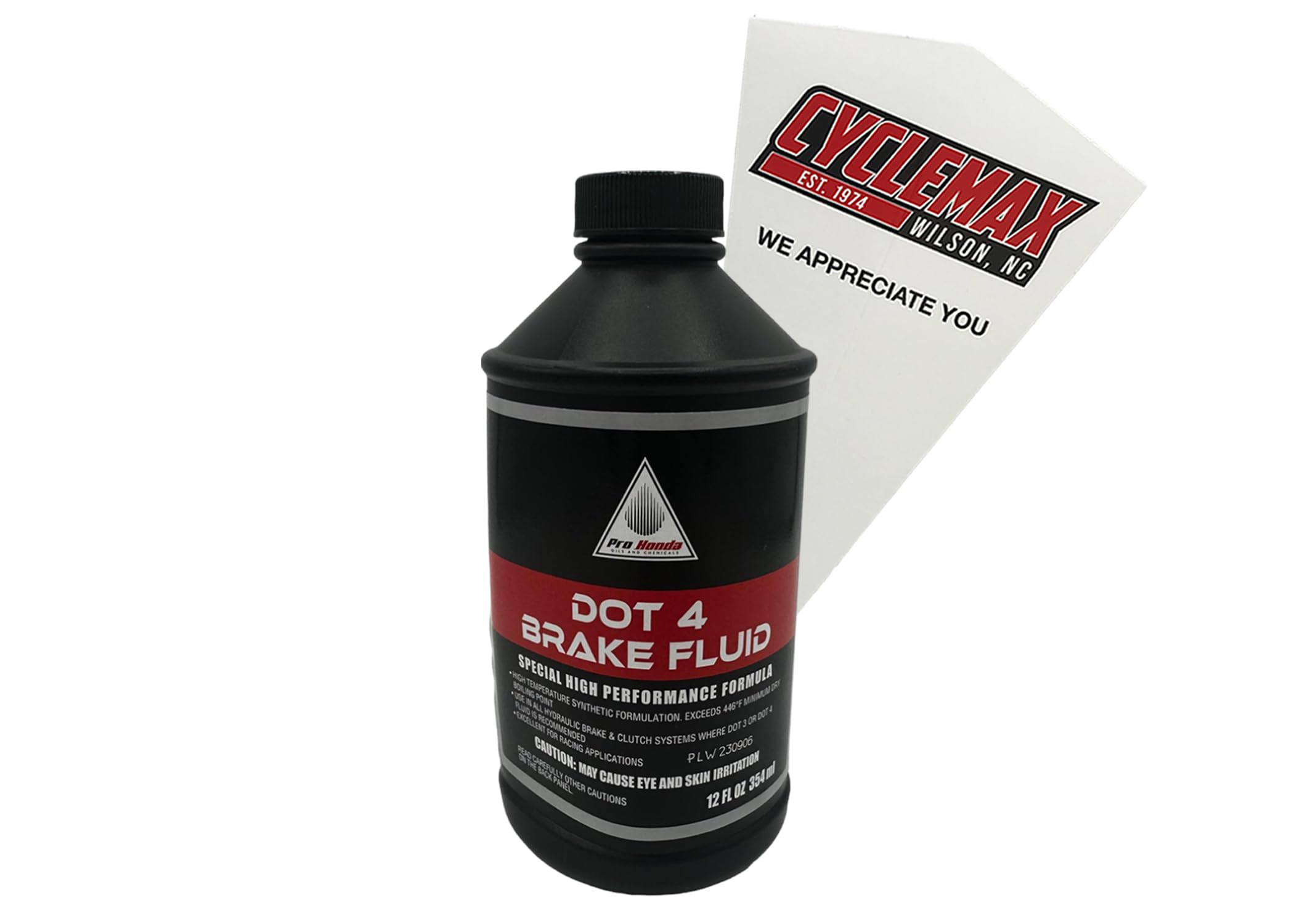 Amazon.com: Cyclemax One Pack Compatible with Honda DOT 4 Brake Fluid ...